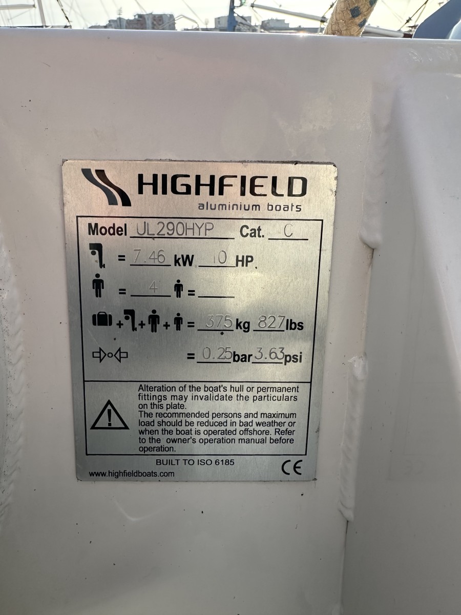 Prodaje se Gumenjak Highfield UL 290 HYP